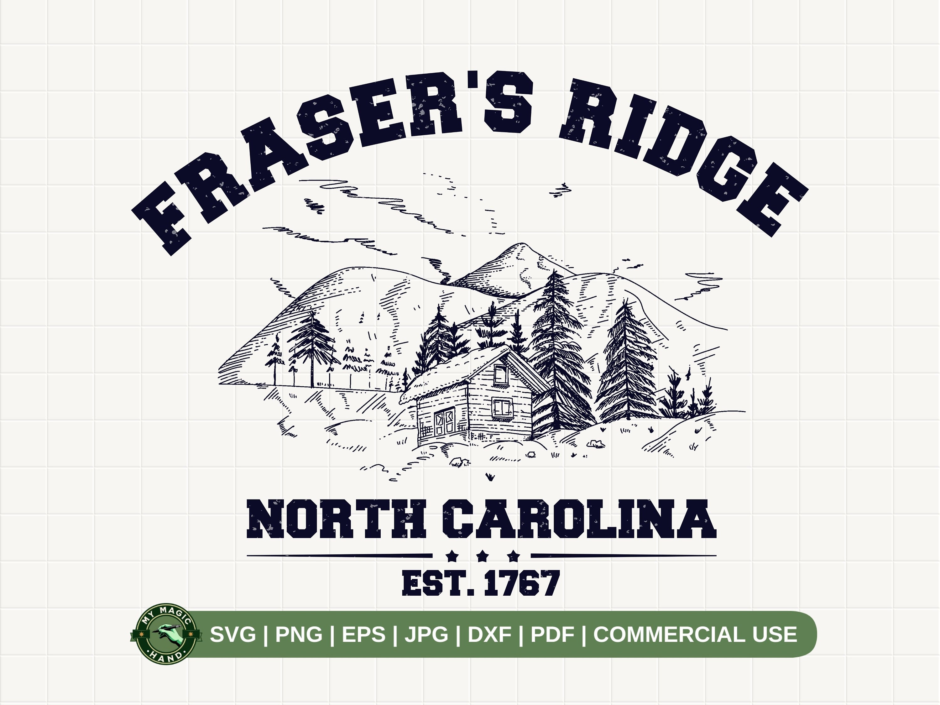 Fraser's Ridge Shirt SVG PNG, Jamie Fraser Svg, North Carolina Shirt ...