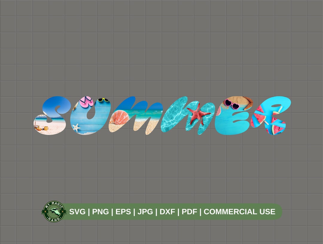 Colorful Summer Lettering SVG PNG, Summer Life Svg, Hello Summer Svg ...