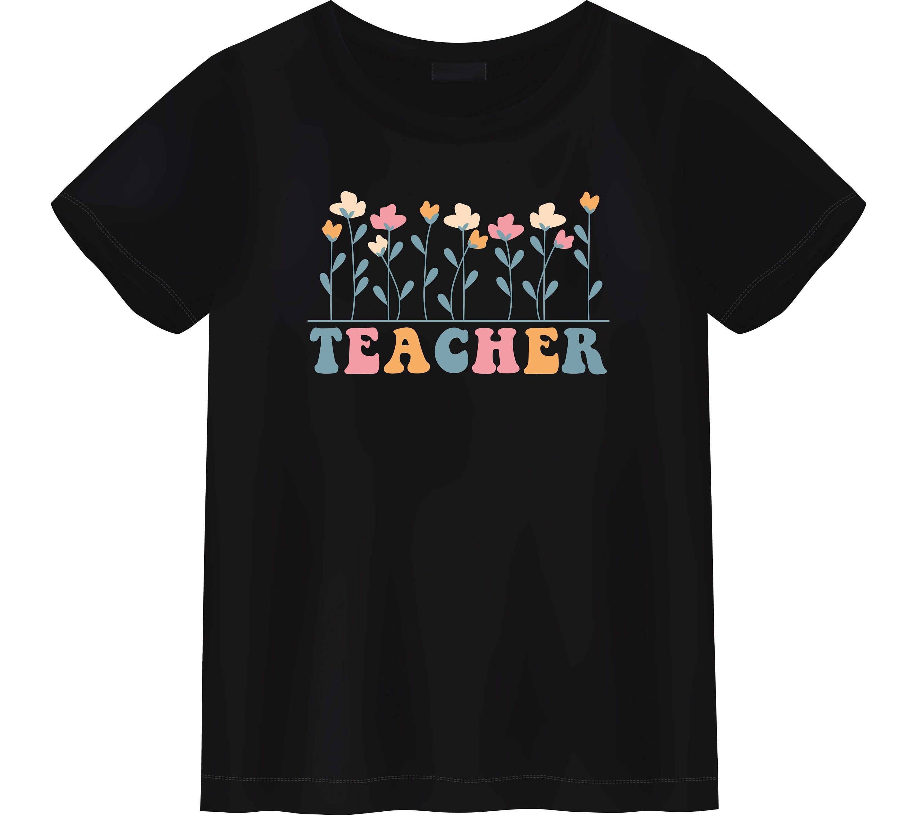 Teacher With Flowers SVG PNG, Teacher Life Svg, Teach Svg, Teacher Love ...
