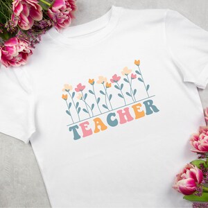 Teacher With Flowers SVG PNG, Teacher Life Svg, Teach Svg, Teacher Love ...