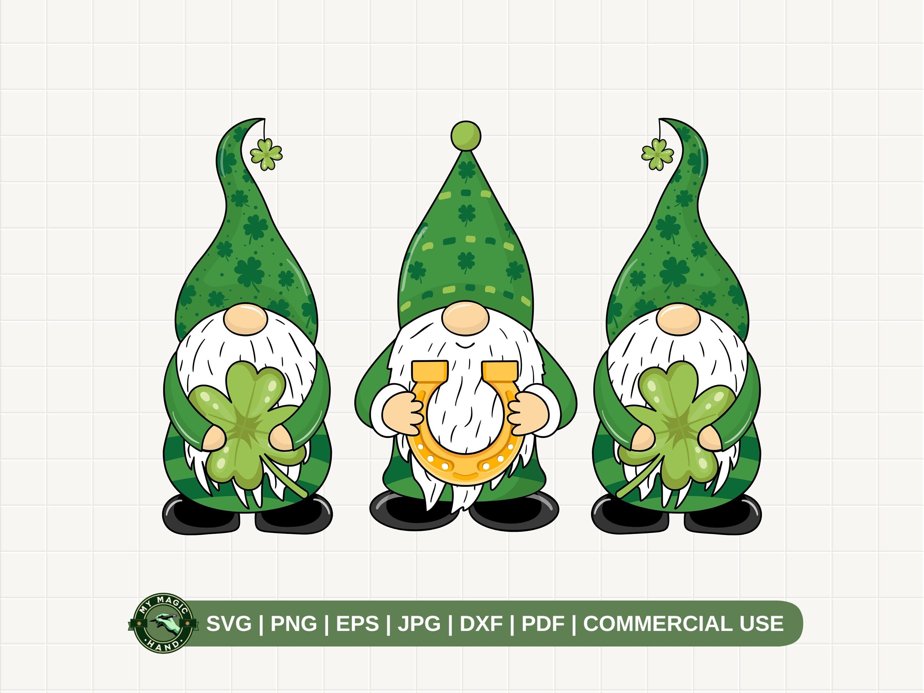 St. Patrick's Day Gnomes SVG PNG, Gnome Patrick Shirts Svg, Lucky ...