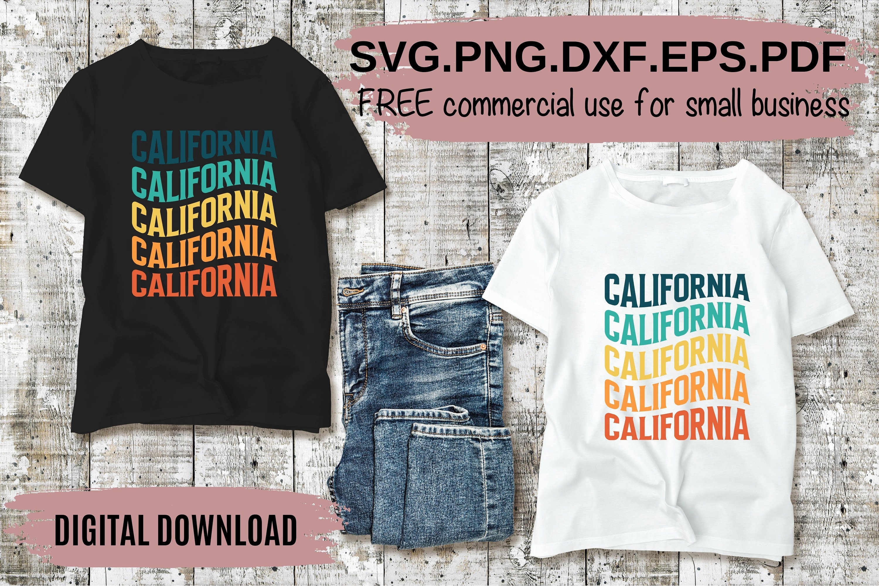California SVG PNG, Love California Svg, Usa State Svg, Wavy Text Svg ...