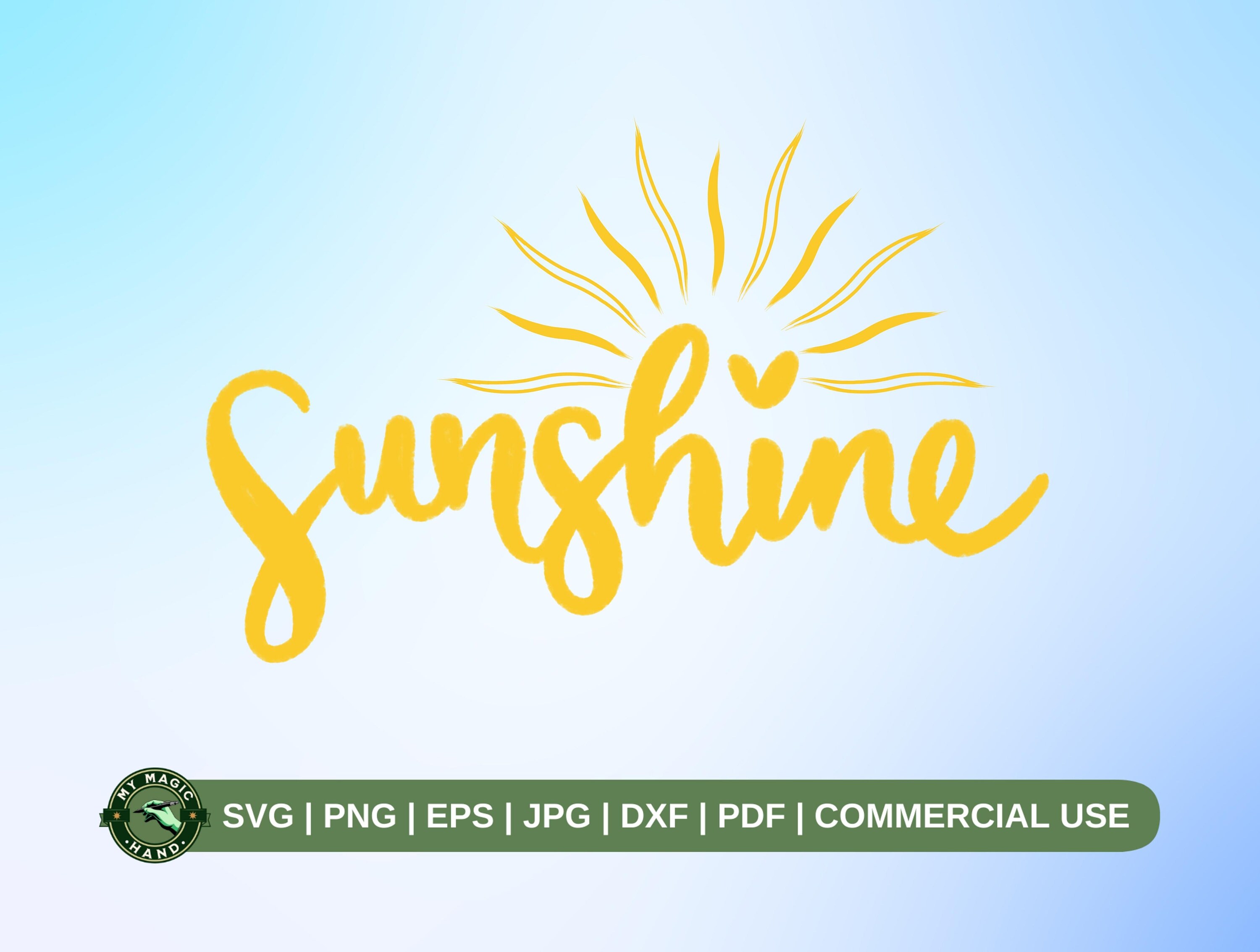 Sunshine SVG PNG Summer Life Svg Hello Sunshine Svg Sun - Etsy