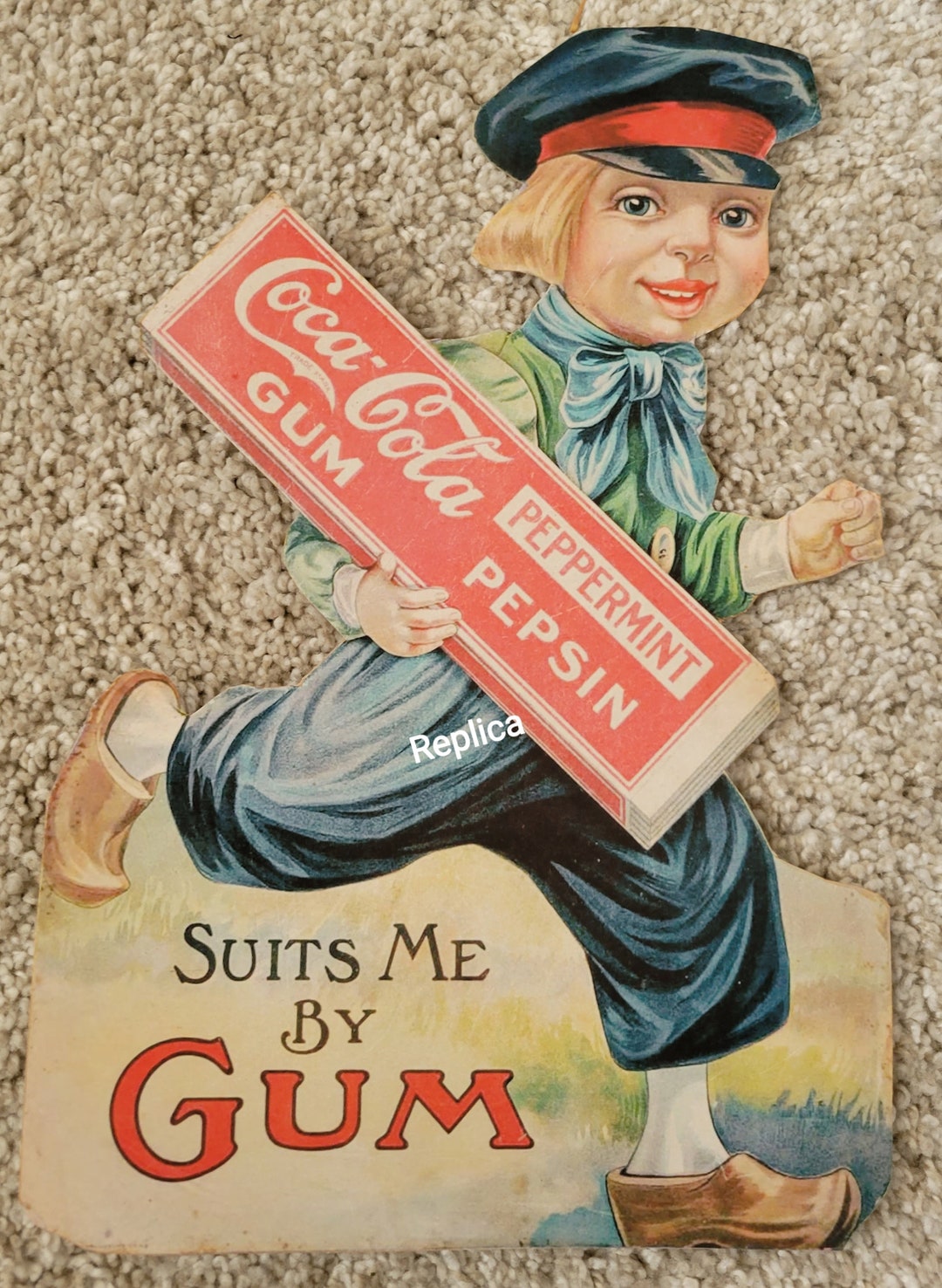 Neat Coca Cola Gum Cardboard Die-cut With Coke Boy Replica - Etsy