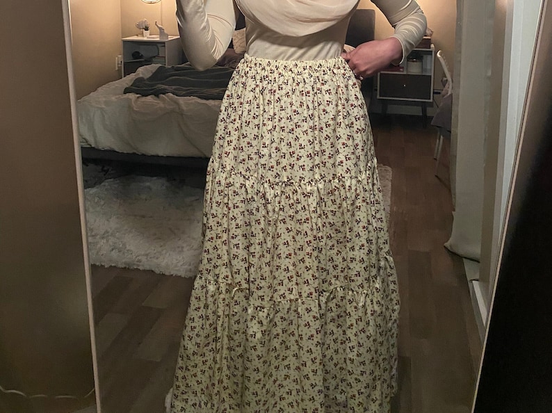 Floral Print Maxi Skirt - Etsy