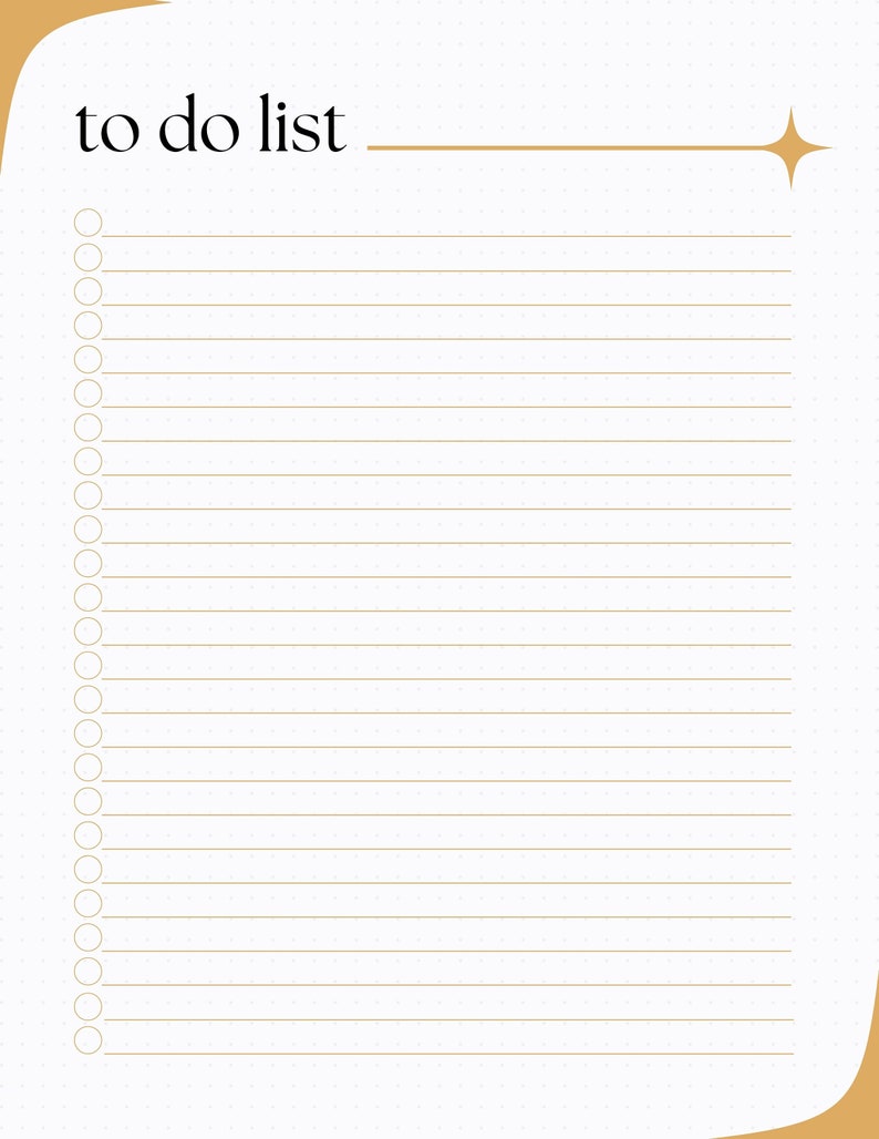Digital Template for To-do List Journal Page | Canva | Instant Download ...