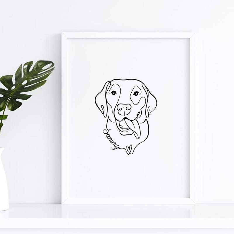 Fine Line Custom Pet Art - Etsy UK