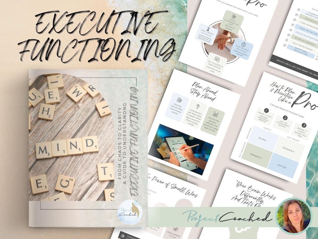 Executive Functioning Workbook & Worksheets | Improve Focus ...