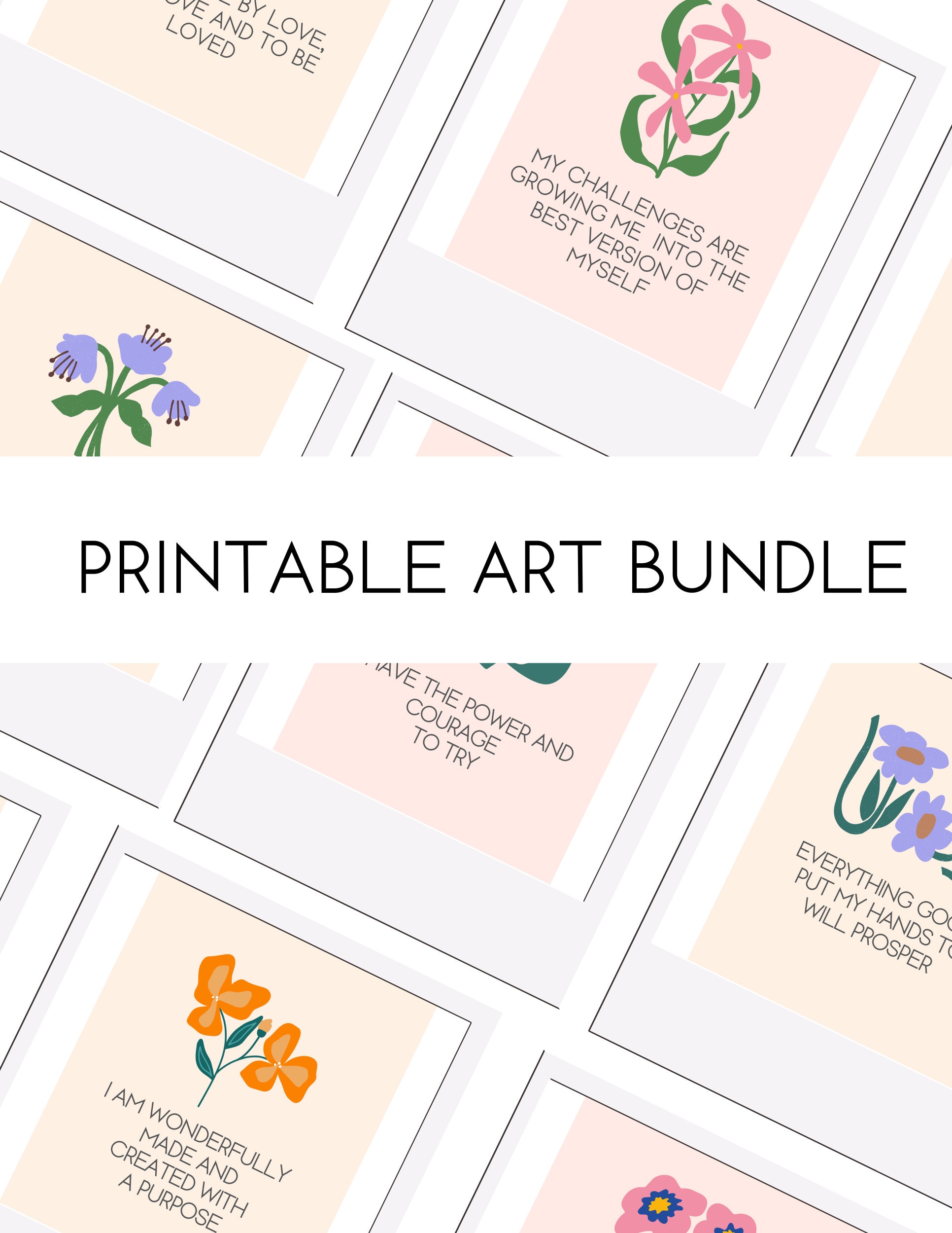 Wall Collage Kit Printable Wall Decor Affirmation Cards - Etsy