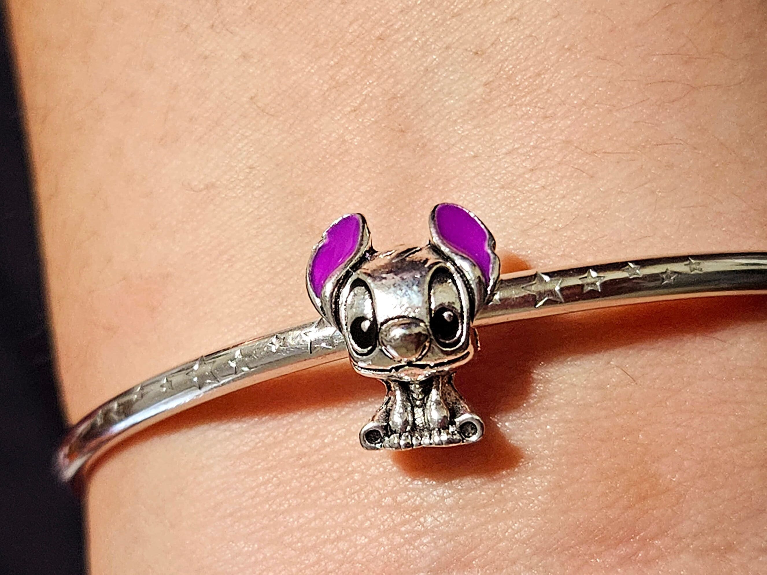 Stitch Pandora Charm, Gift Box and Cloth Included - Etsy
