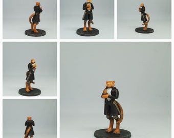 Hand Painted Dnd Beaver Miniature Figure - Etsy