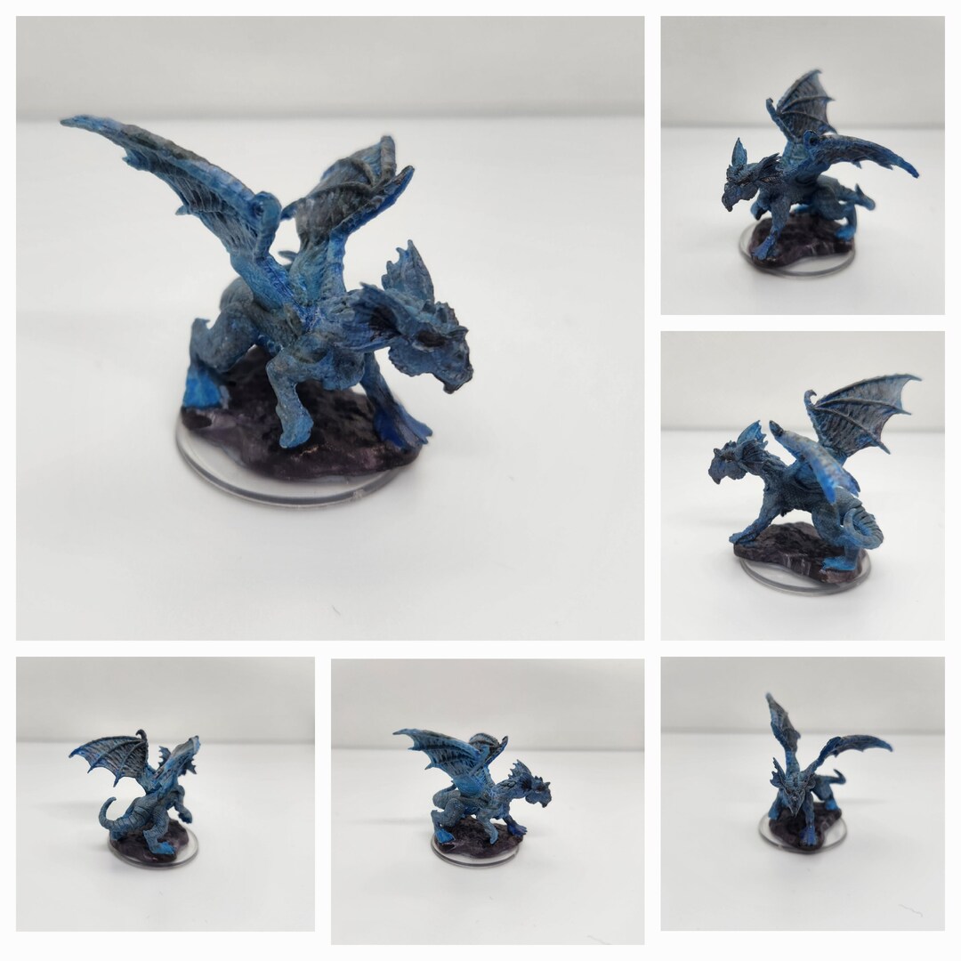Baby Blue Dragon Dnd Mini Figure - Etsy