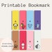 BT21 Bookmark, BTS Bookmark Bundle, Printable Bts Bookmark, Digital ...