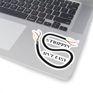 Electrician Vinyl Sticker Set - Fun Gift for Dad, Electrical Decal Pack ...