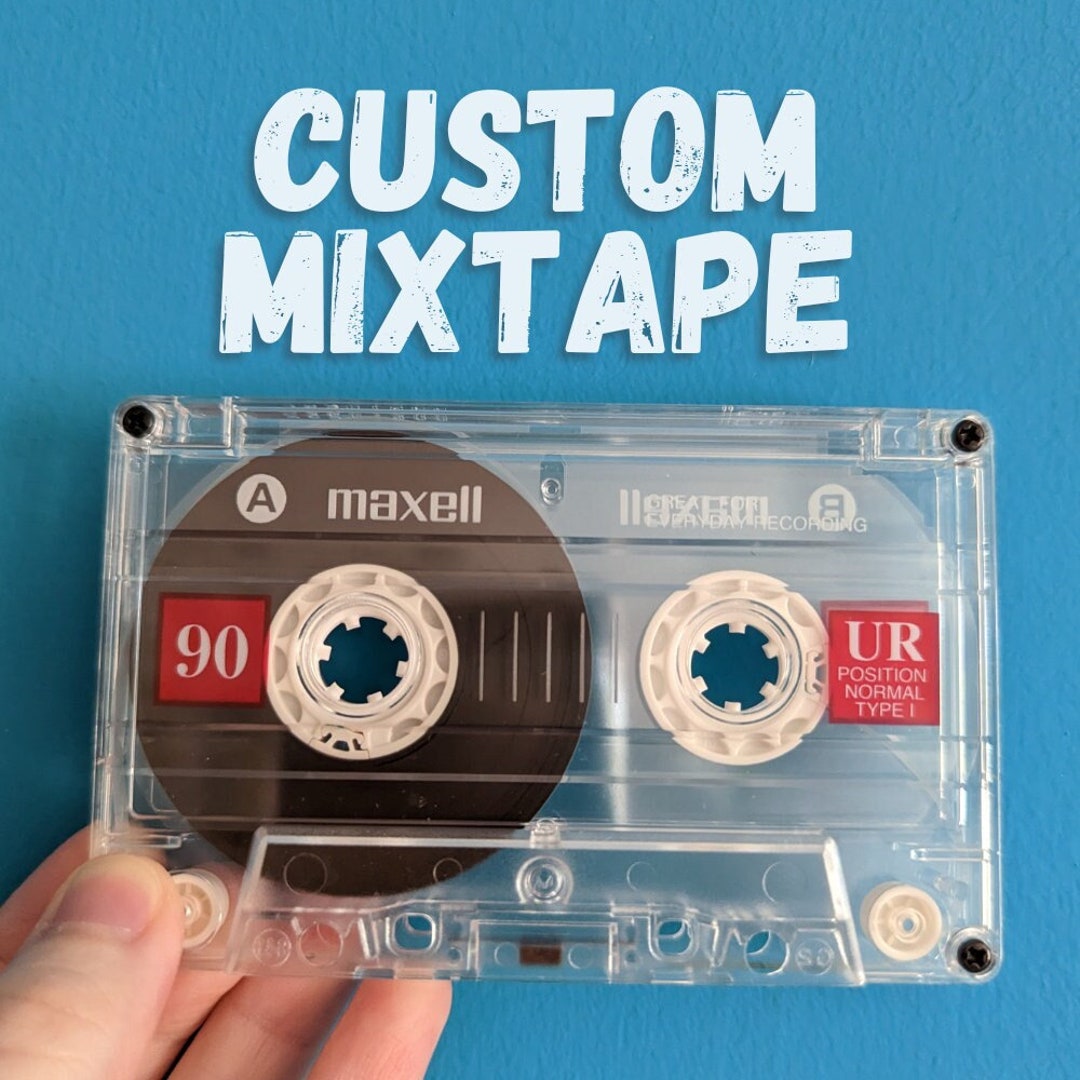 Custom Cassette Mixtape 45 or 90 Minutes Perfect Personalised Gift Idea ...