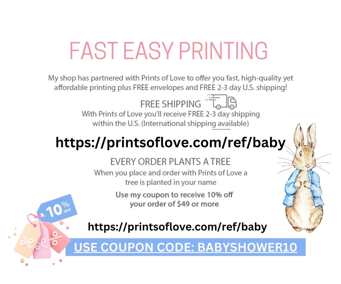 Guess How Many Baby Shower Game | Rabbit Baby Shower Idea | Peter ...