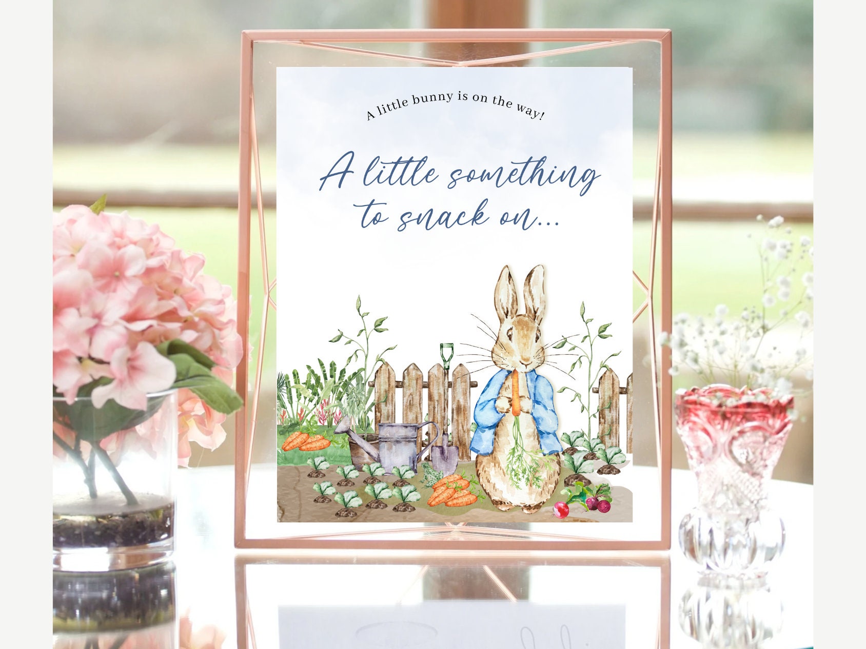 Peter Rabbit Dessert Table Sign | Peter Rabbit Theme Baby Shower ...