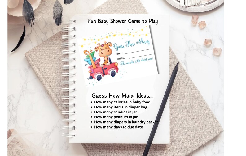Guess How Many Baby Shower Game | Baby Girl Baby Shower Idea | Baby ...