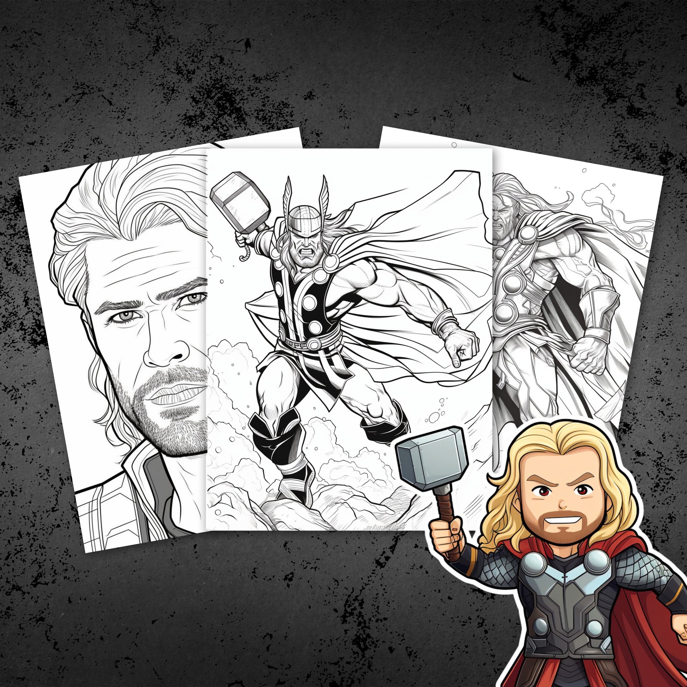 MCU the Avengers Coloring Book Birthday Gift for Kids and - Etsy