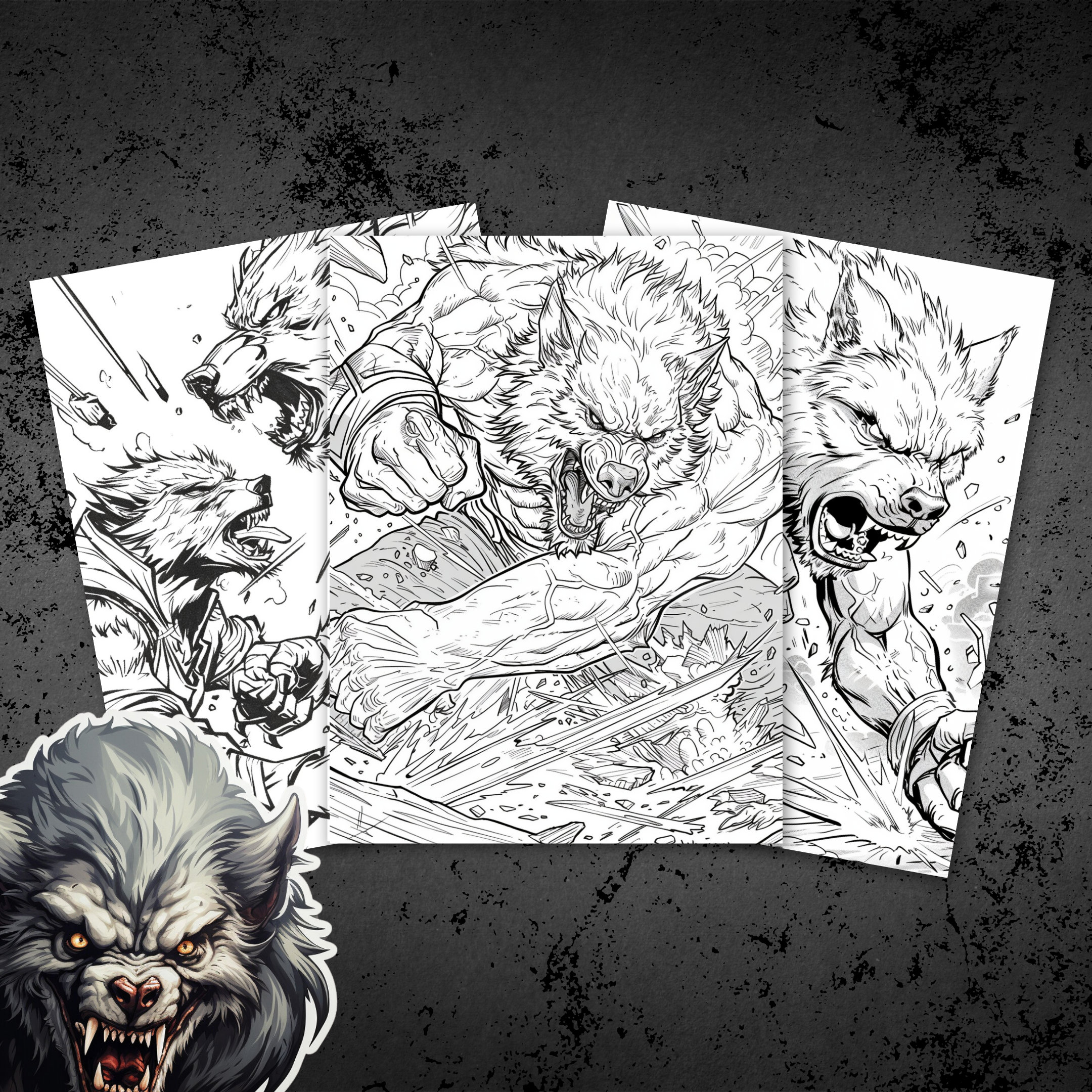 100+ Fantasy Creatures and Dark Fantasy Coloring Pages | Digital ...