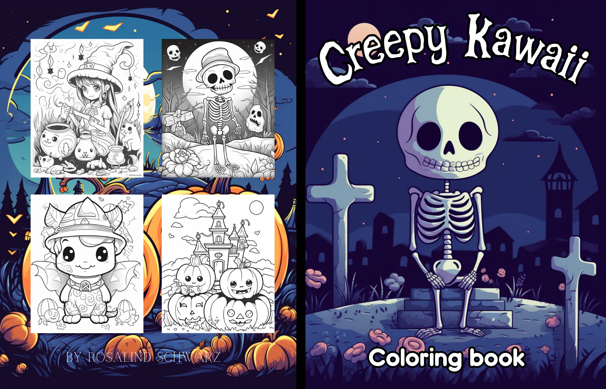 Spook-tacular Halloween Coloring Pages Perfect for Kids 6 - Etsy