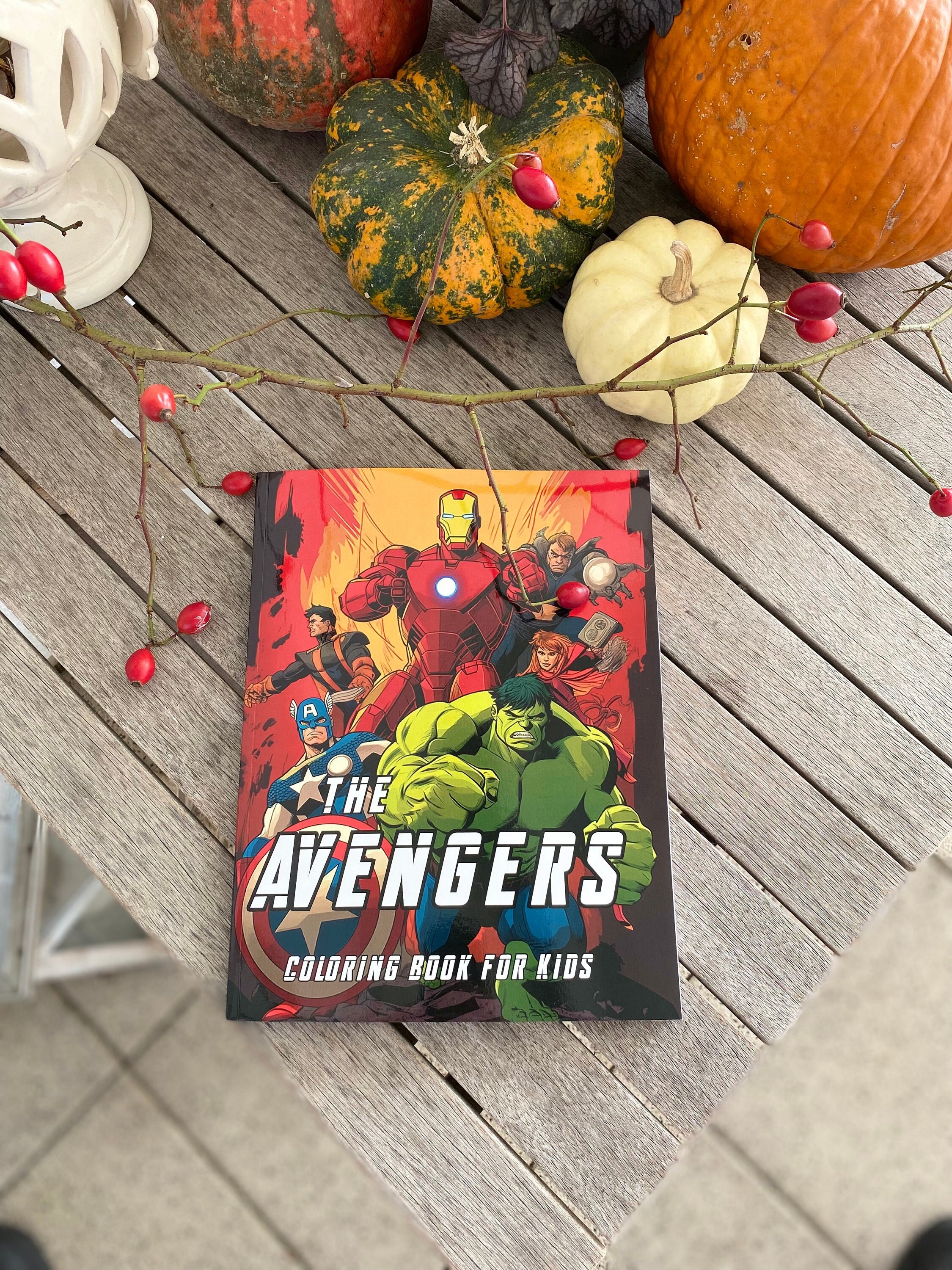 MCU the Avengers Coloring Book Birthday Gift for Kids and - Etsy
