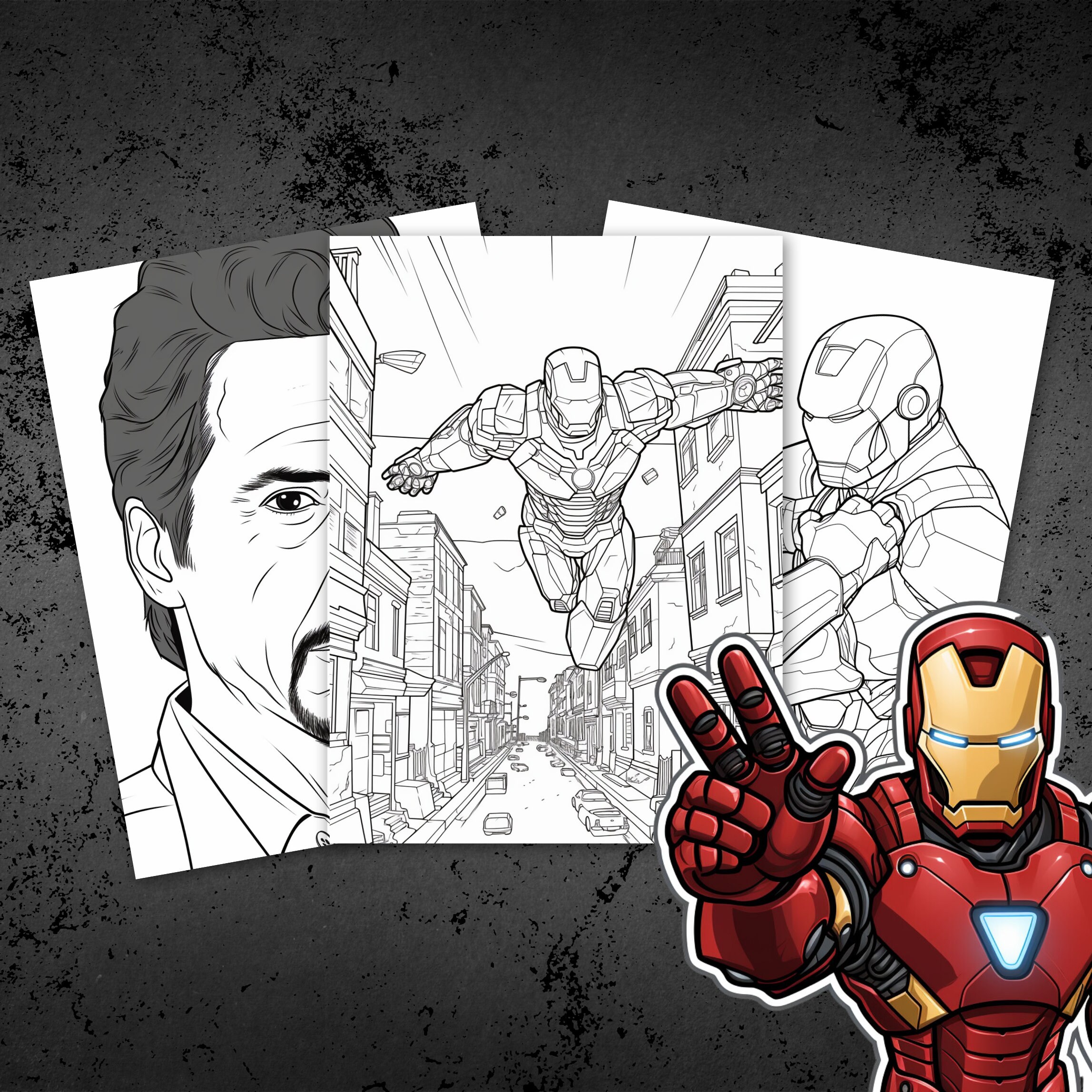 MCU the Avengers Coloring Book Birthday Gift for Kids and - Etsy
