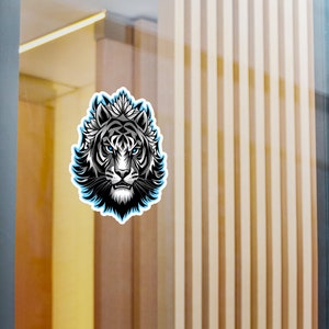 Angry, Tiger, Ferocity, Beautiful, Original Art, Kiss-cut Vinyl Decals ...