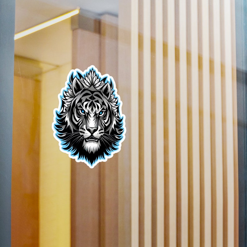 Angry, Tiger, Ferocity, Beautiful, Original Art, Kiss-cut Vinyl Decals ...
