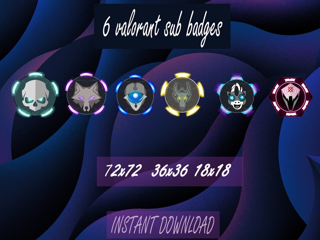 Valorant Sub Badges in All Size, Valorant Kill Effect Badges - Etsy Canada