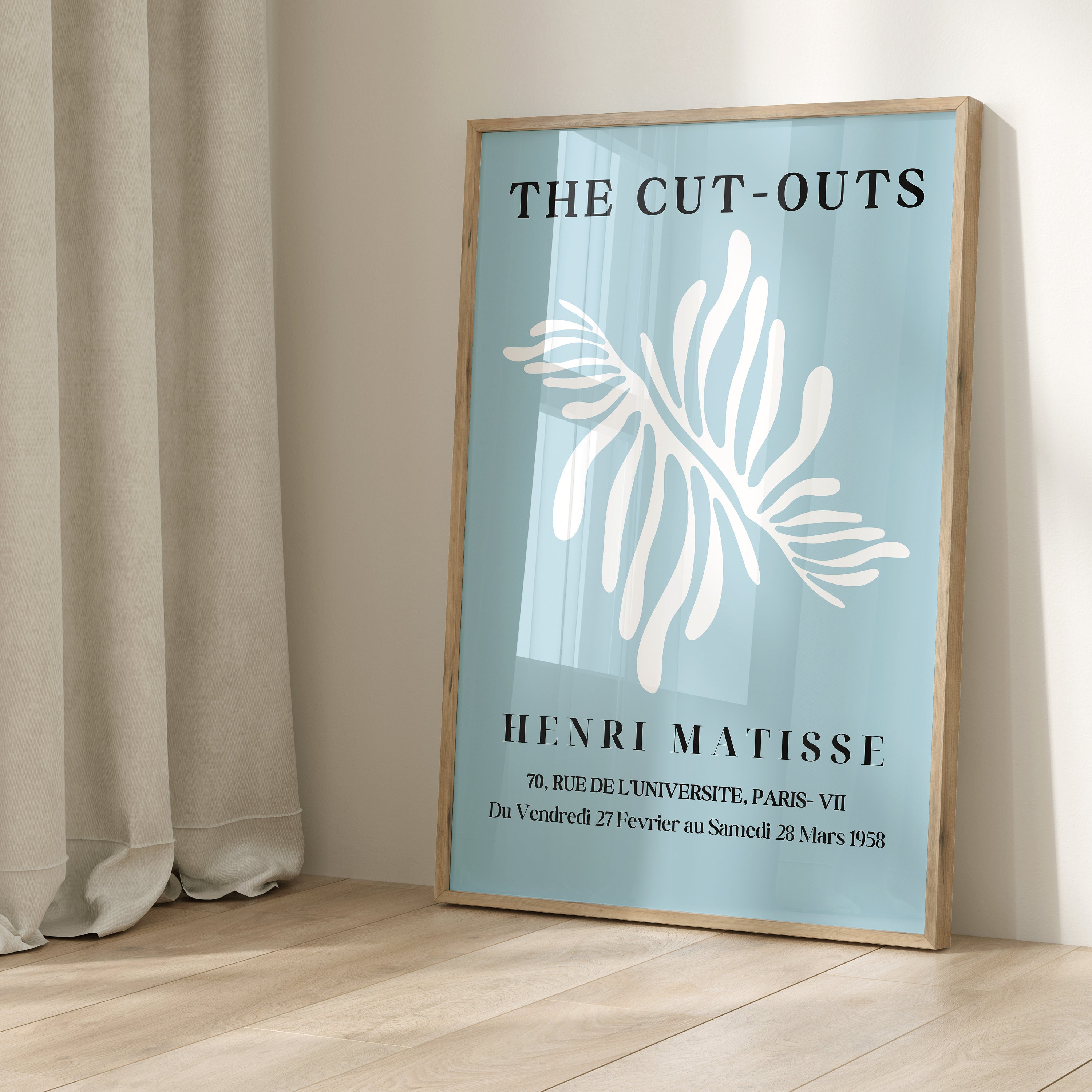 Henri Matisse Prints, Gallery Wall Art Set of 3, Blue Matisse Posters ...