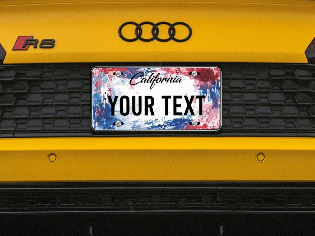 Custom California License Plate Personalized Car Decor Golden State ...