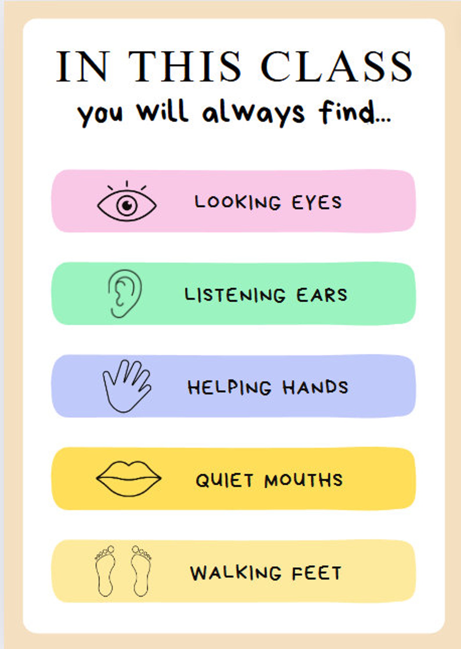 5 CLASSROOM POSTERS - Etsy