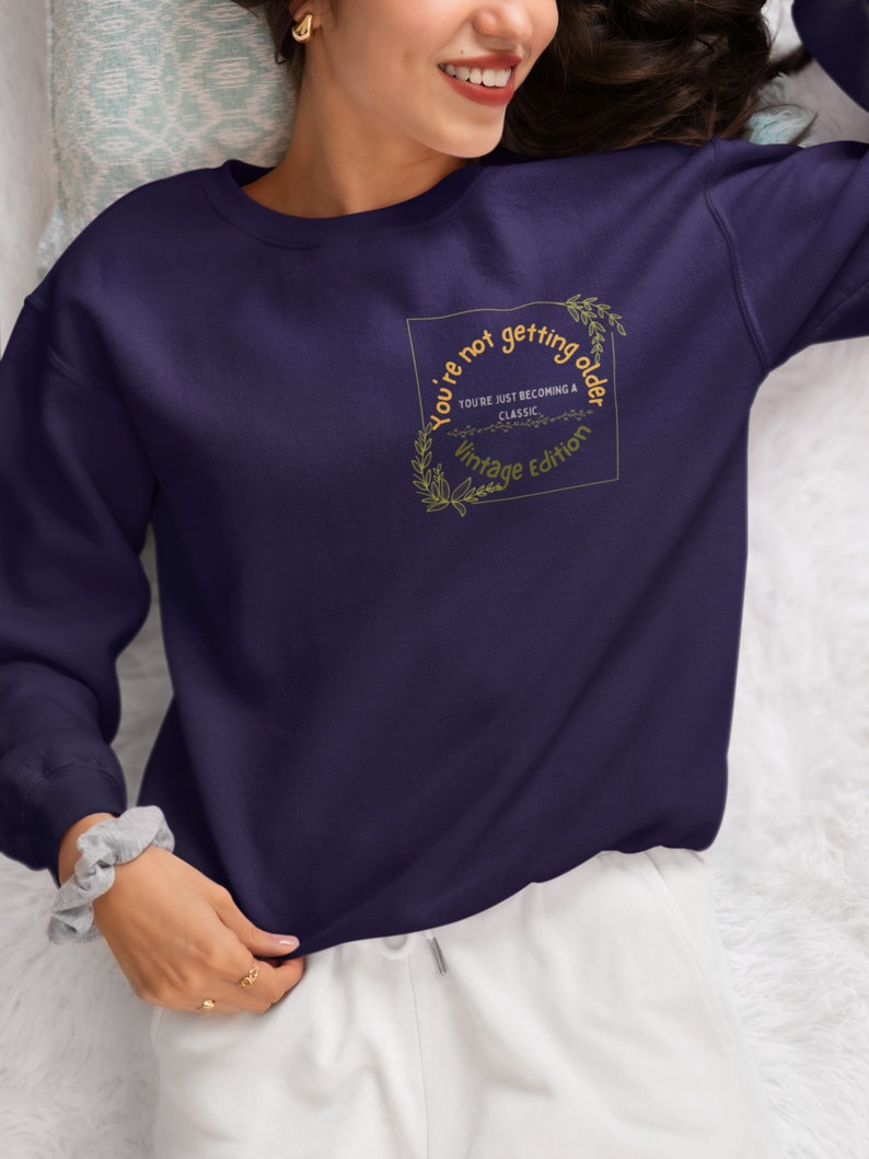 Happy Birthday Humor Sweater classic, Vintage Edition Quote, Comfy ...