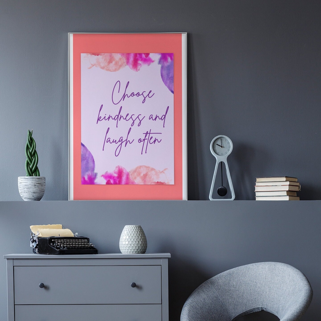 Matte Positive Message Poster With Empowering Words - Etsy