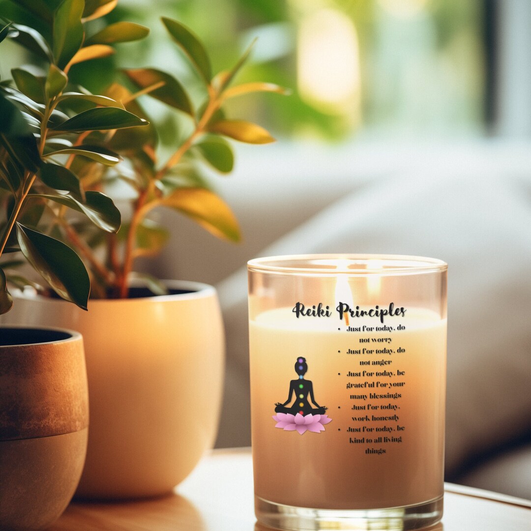Illuminating Reiki Candle Harmony Glow 11oz Scented Full Glass, Energy ...