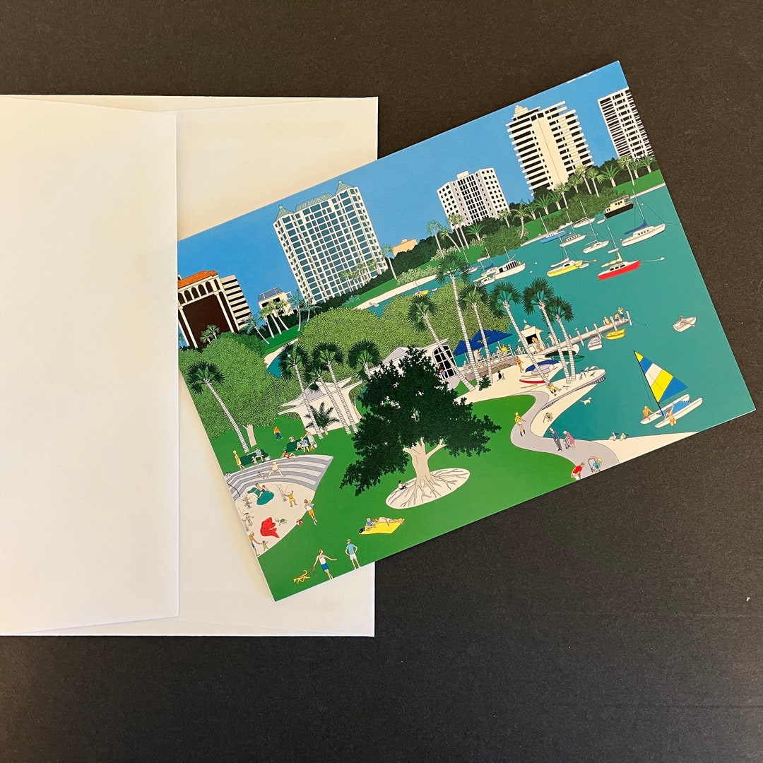 Island Park Sarasota Note Cards - Etsy