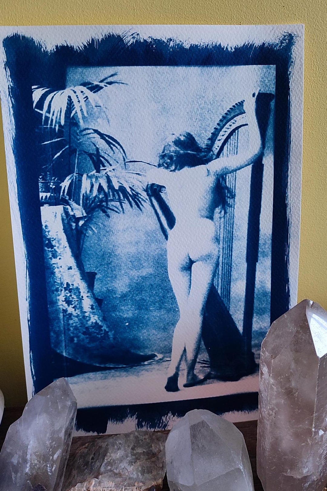 Cyanotype Vintage Woman Nude Act From Ca. 1890 A4 Size - Etsy