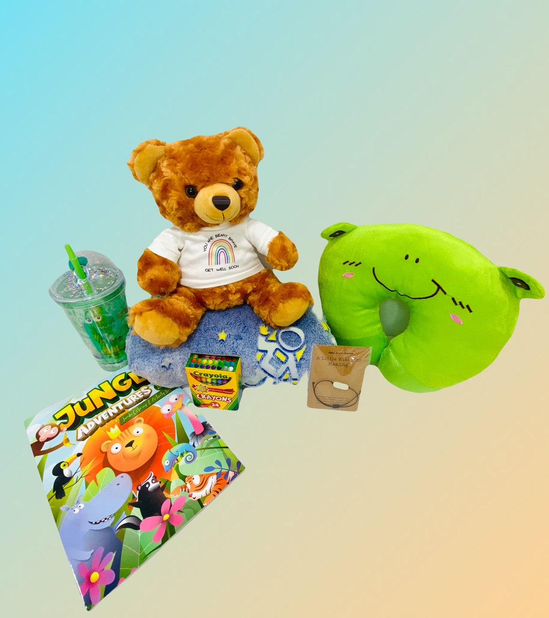 Children Get Well Set Kids Hospital Gift Get Well Teddy Children ...