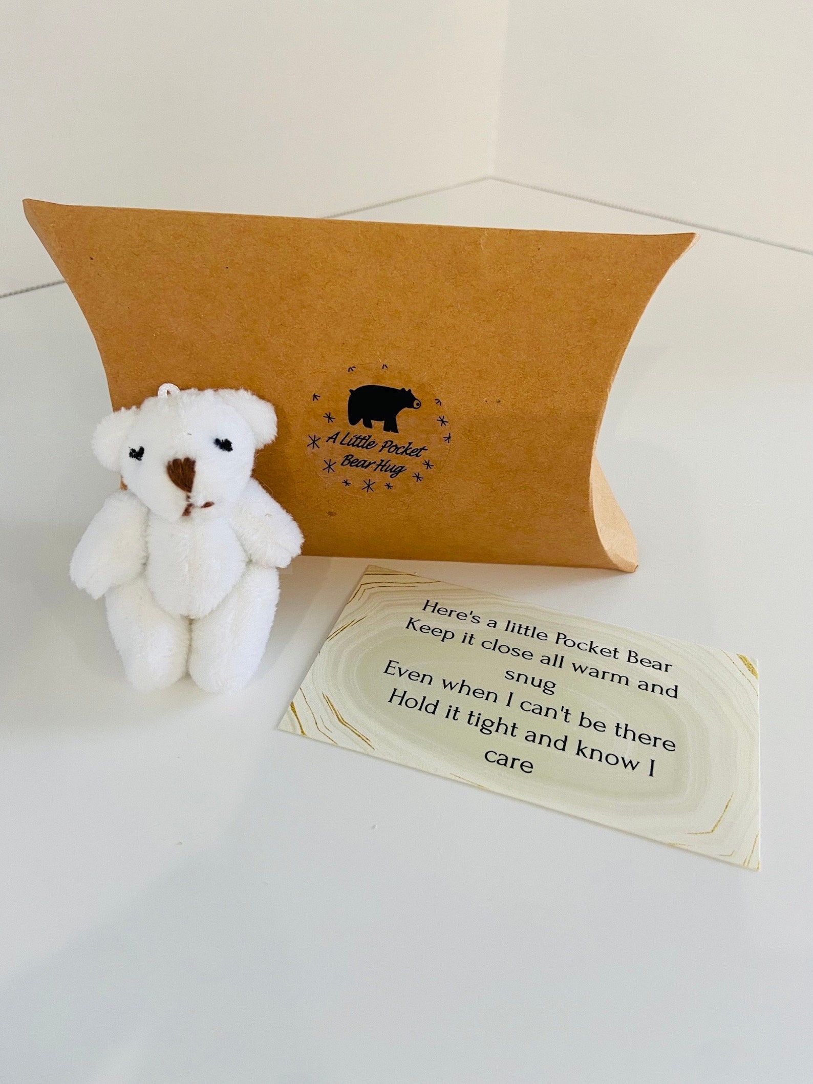 Bear Hug, Hug in a Box, Pocket Hug, Mini Teddy Bear, Long Distance Hug ...