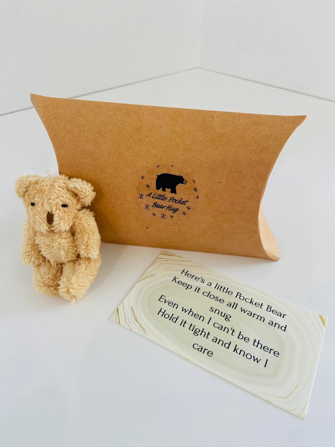 Bear Hug, Hug in a Box, Pocket Hug, Mini Teddy Bear, Long Distance Hug ...