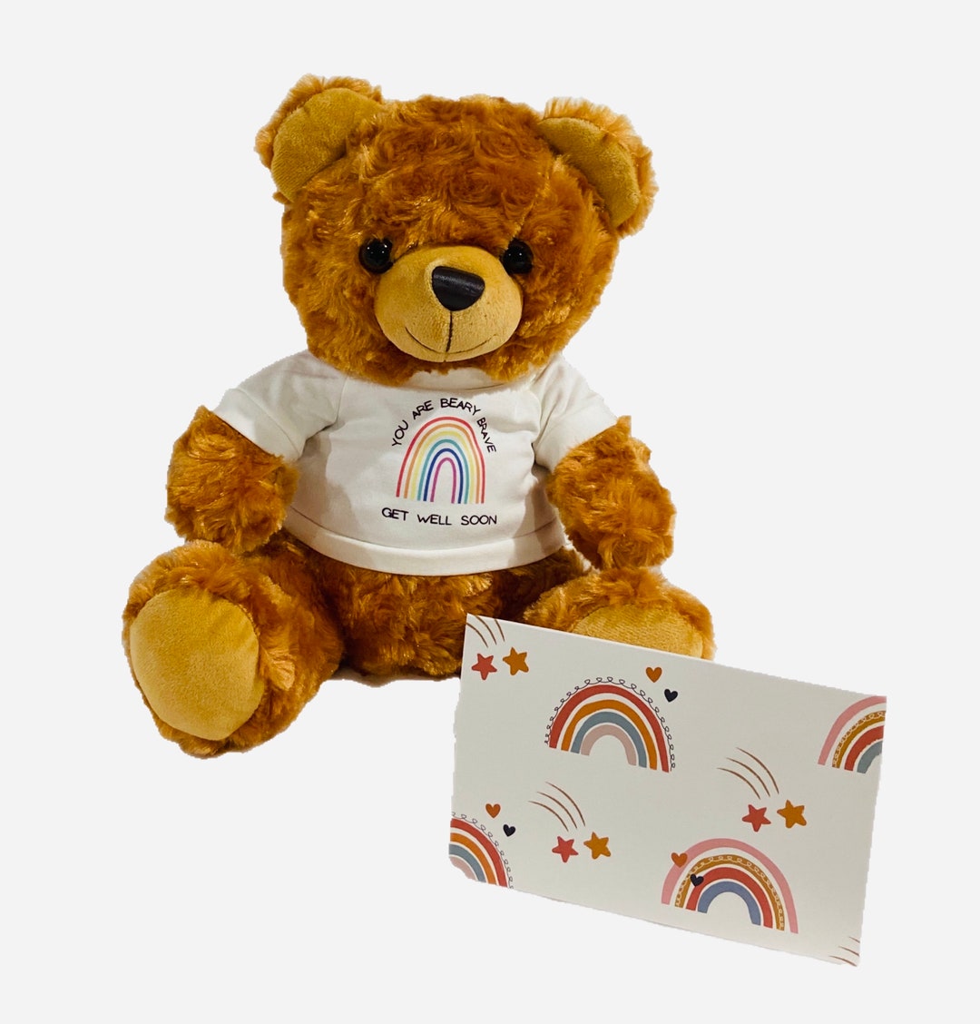 Children's Get Well Teddy Bear Get Well Soon Kids Gift Stuffed Bear - Etsy