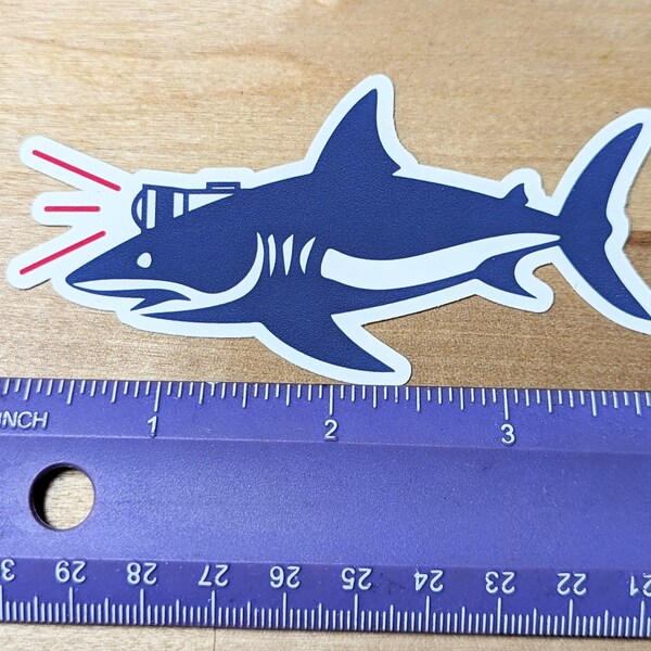 Shark With Laser Beam on Head - Etsy