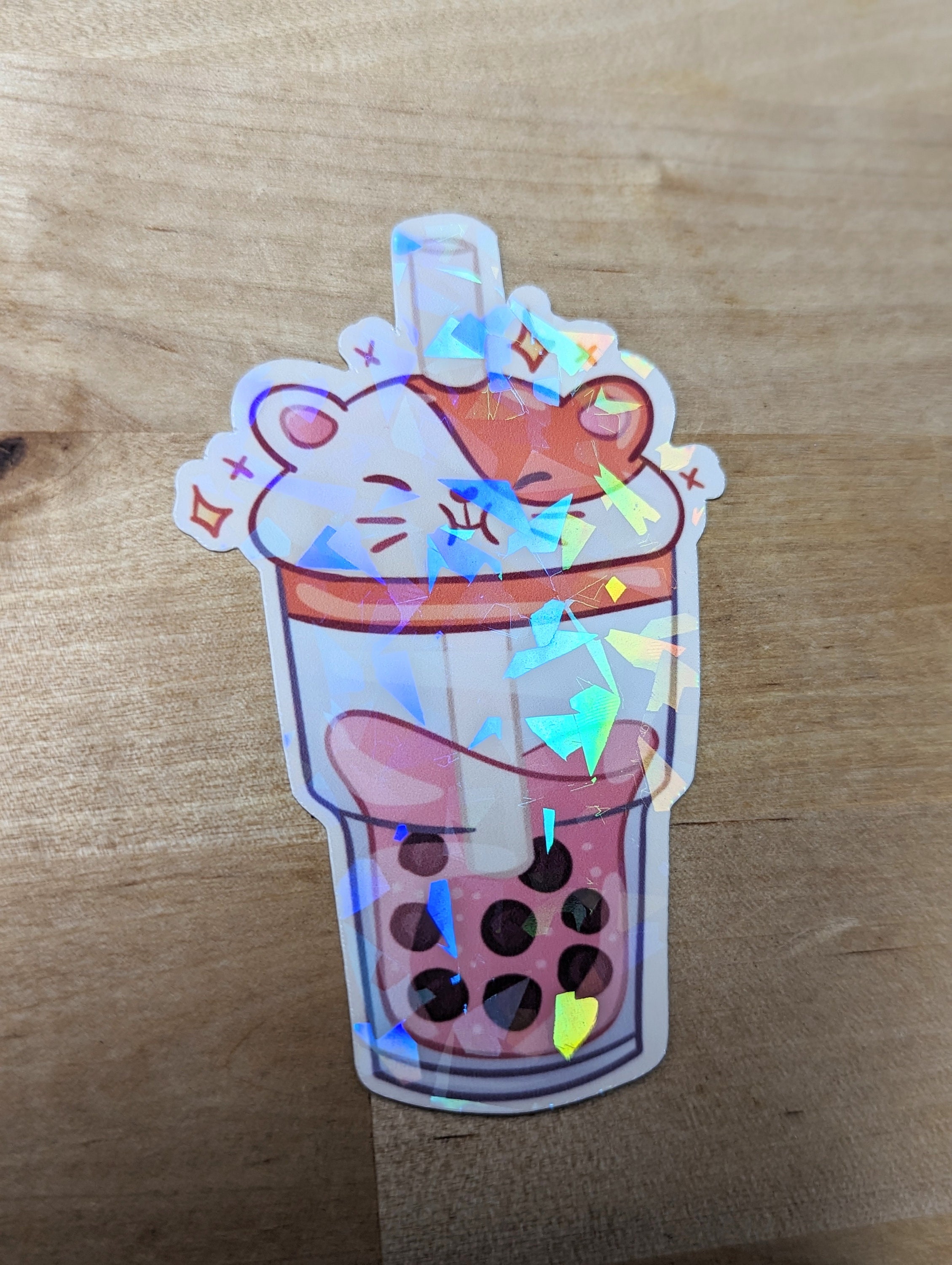 Cute Boba Tea Frog, Panda, Corgi, or Hamster Stickers - Etsy