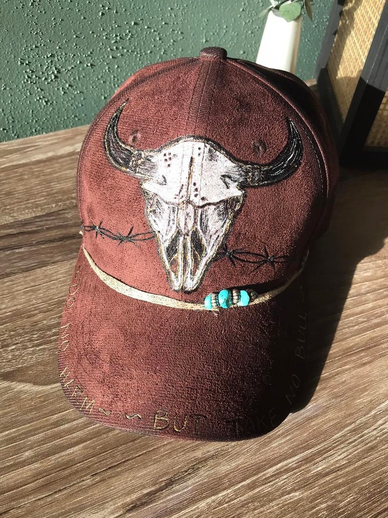 Hand Burned Ball Cap do No Harm, but Take No Bull - Etsy