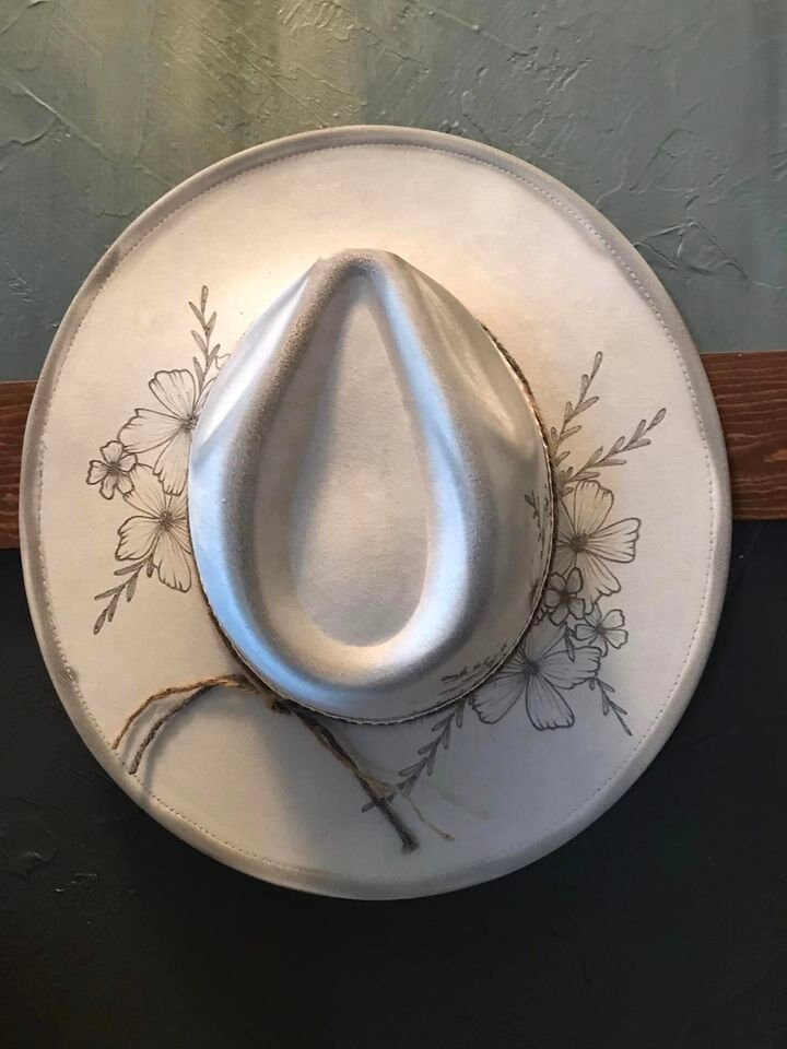 Hand Burned olivia Hat - Etsy