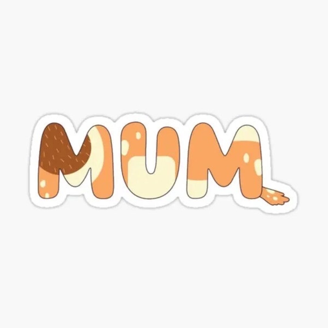 Bluey Mum Sticker Bingo Mum Stickerlaptop Sticker Cup Stickers Bingo ...