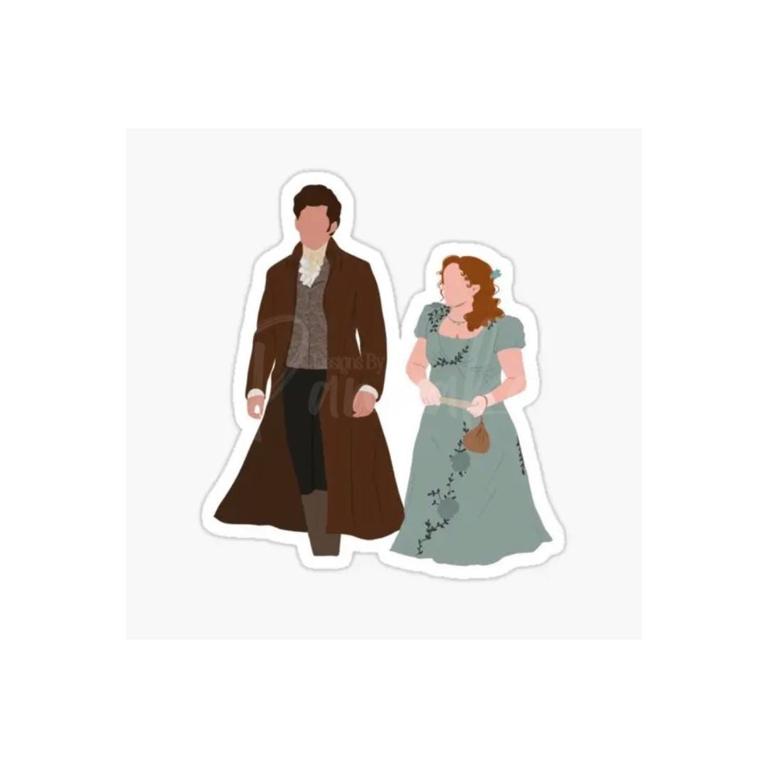Colin and Penelope| Bridgerton Vinyl Stickers| Polin Stickers|netflix ...