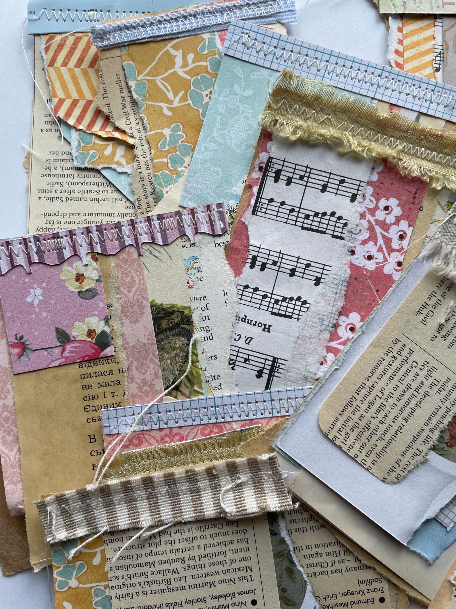 Junk Journal Mini Scrap Pad - Ephemera- - Etsy UK