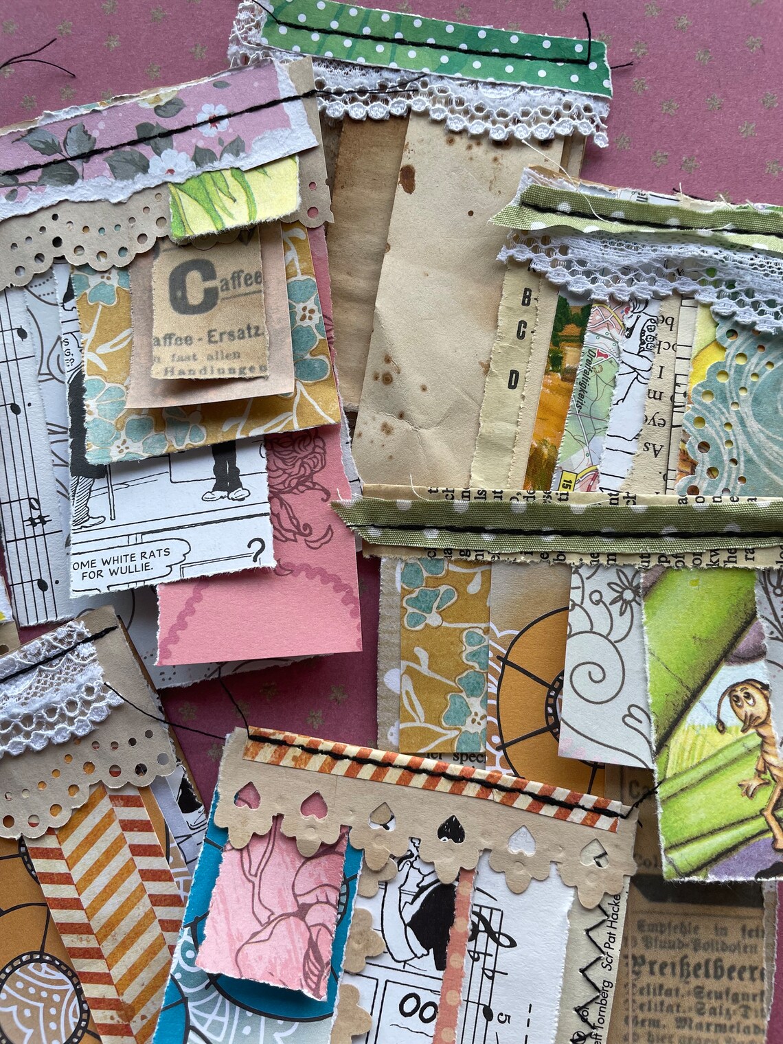 Junk Journal Mini Scrap Pad Ephemera - Etsy UK